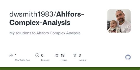 Github Dwsmith1983ahlfors Complex Analysis My Solutions To Ahlfors Complex Analysis