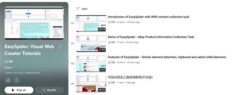 Video Tutorials NaiboWang EasySpider Wiki GitHub