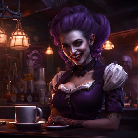 Barista Vamp - AI Generated Artwork - NightCafe Creator