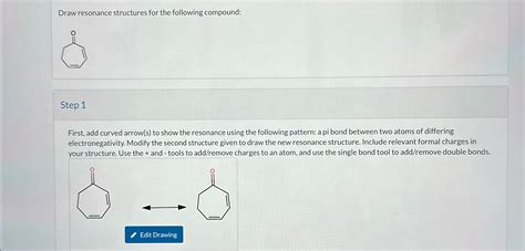 Solved Draw Resonance Structures For The Following
