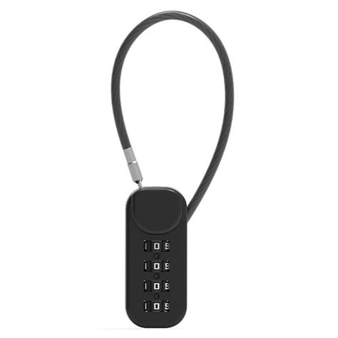 4 Digit Combination Padlock Anti Theft Password Padlock Cabinet Steel Cable Password Lock