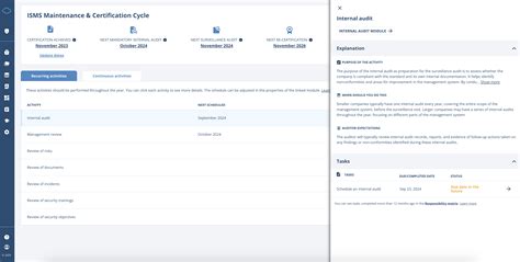 Maintenance Module Advisera Help Center
