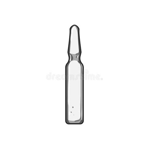 Medicine Medical Ampule Cartoon Vector Illustration Stock Vector