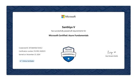 Santhiya V On Linkedin Azurefundamentals Cloudcomputing Careergrowth Learningneverstops