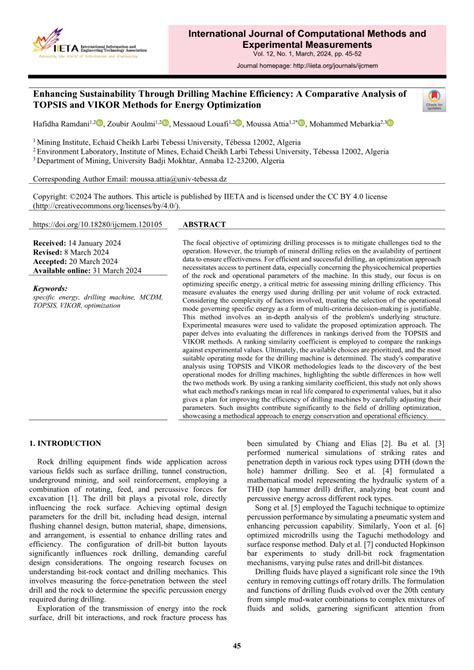 Pdf Enhancing Sustainability Through Drilling Machine Efficiency A Comparative Analysis Of