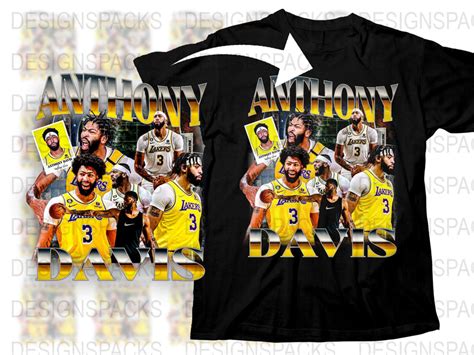 Bootleg Anthony Davis Lakers Graphic Png Digital Download
