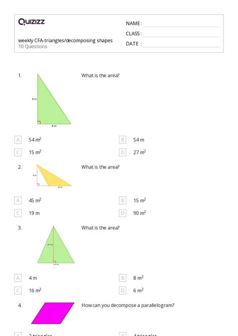 50 Decomposing Shapes Worksheets For 6th Grade On Quizizz Free And Printable