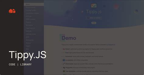 Tippyjs Library No Code Supply Co