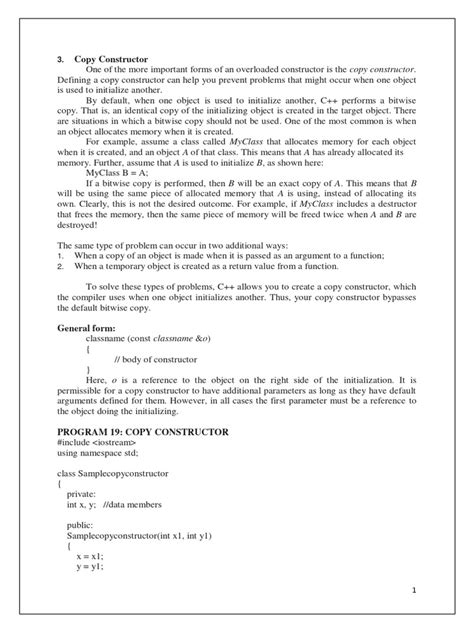 C U 2 Copy Constructor To New And Delete Pdf Pointer Computer