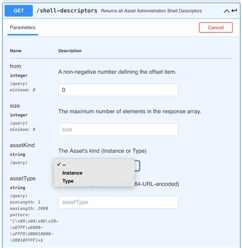Enable More Query Parameters For The Aas Registry · Issue 7 · Admin
