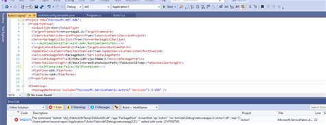 Build Fails When Updateservicefabricmanifestenabled Is Set To True For Framework Dependent Fdd