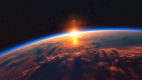 Earth Wallpaper 4k Sunrise Horizon Hope 5k