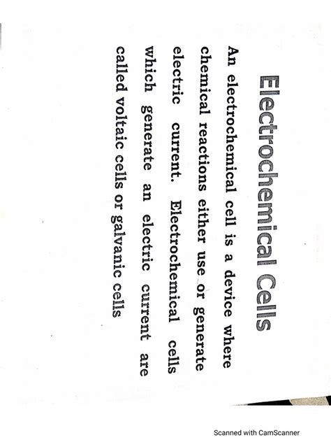 Electrochemical Cell 1 Pdf