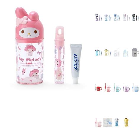 Sanrio Toothbrush And Cup Set Toothbrush Set My Melody Kuromi Cinnamon