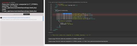 Jquery Syntax Error With Js Links Via Assets In Laravel Stack Overflow