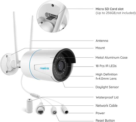 Reolink Outdoor Security Camera 5mp Hd Dual Band Wifi Camera For Home Security 24ghz5ghz