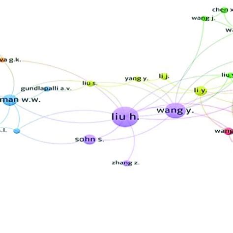 Co Author Collaboration Networks Chart Of Top 35 Authors Download Scientific Diagram