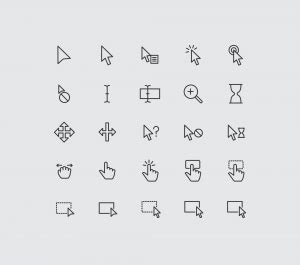 Cursor And Selection Vector Icons