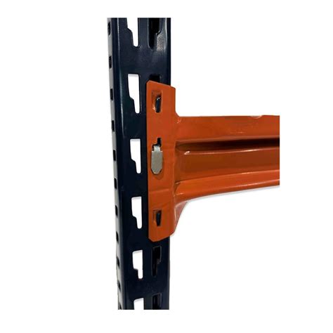 1x Mecalux Heavy Duty Longspan Shelving 2500mm High Blue And Orange