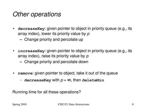 Cse332 Data Abstractions Lecture 5 Binary Heaps Continued Ppt Download