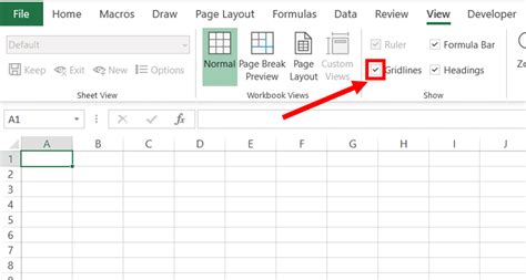 How To Show And Hide Gridlines In Ms Excel Officebeginner