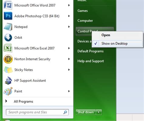 How To Create Control Panel Shortcut On Desktop Techstic