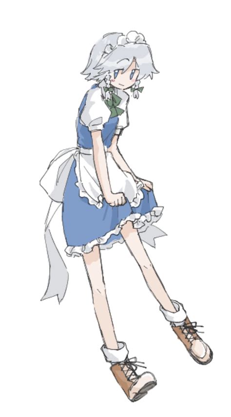 Ktune Udon Izayoi Sakuya Touhou Commentary Highres 1girl Apron