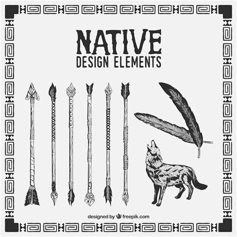 Free Sketchy Native Design Elements Nohat Cc