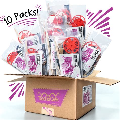 Stemfinity Dragster Electric Car 10 Pack Teacher Geek