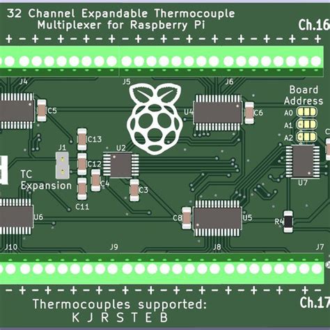 Expandable Thermocouple Multiplexor Board