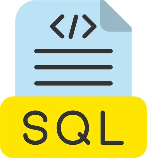 Sql File Vector Icon Design 15802297 Vector Art At Vecteezy