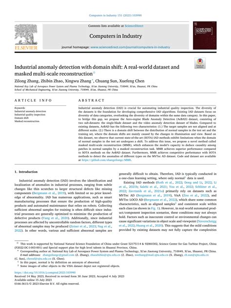 pdf industrial anomaly detection with domain shift a real world