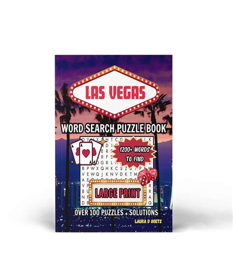 Las Vegas Word Search Puzzle Book Fun Travel Activity Book Vegas