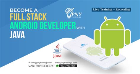 Become A Full Stack Android Developer With Java Android Developer Development App Development