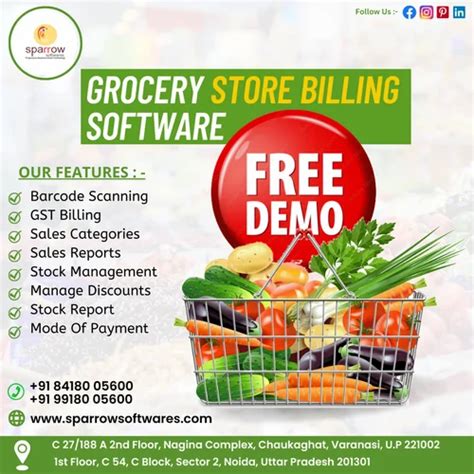 Grocery Store Billing Software At Best Price In Varanasi By Sparrow