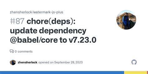 chore deps update dependency babel core to v7 23 0 · issue 87