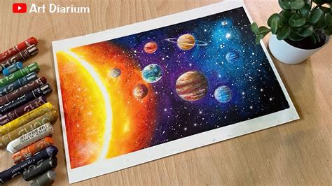How To Draw The Solar System Step By Step Outer Space How Draw Solar