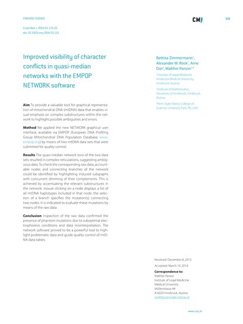 pdf improved visibility of character conflicts in quasi median