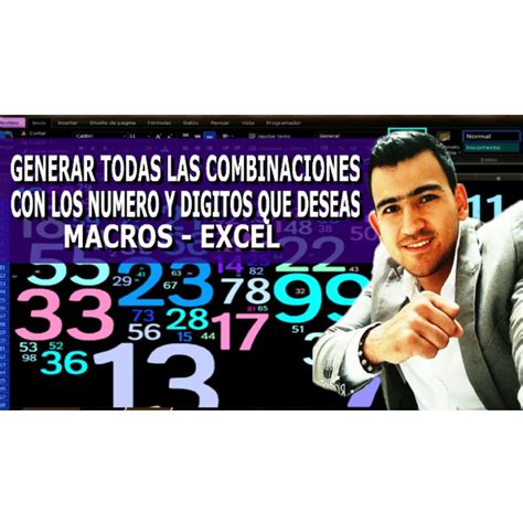 ¿como Generar Todas Las Posibles Combinaciones En Excel Con Macros Aprende Y Enseña Excel