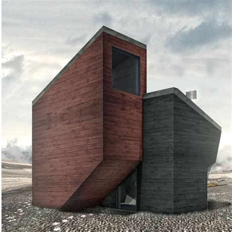 Architecture Project Hemp Insulated Refuge Featuring Angular