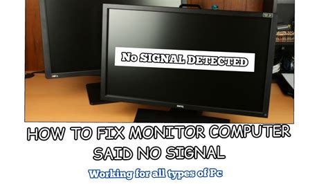 Solve Monitor No Signal From Cpu And Power Button Keep Flashing No Display Youtube