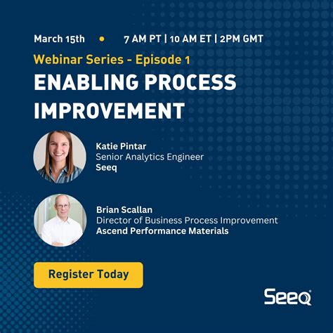 Seeq Corporation On Linkedin 2023 Operationalizing Engineering Statistics Webinar Series Register
