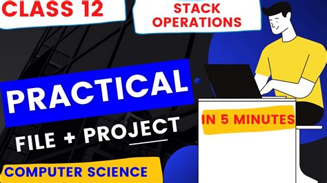 Stack Operations Pushpoppeekdisplay Class 12 Computer Science Projectproject File Youtube