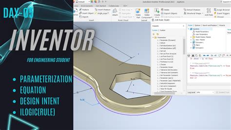 Inventor Theory Equationsparameters And Ilogic For Engineering