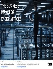 IBM Storage For Data Resilience L1 Client Presentation 2023 Mar 19 PPTX THE BUSINESS IMPACT
