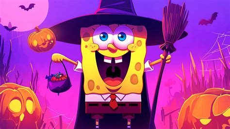 Spongebob Flower Pattern Background Desktop Wallpaper 4k