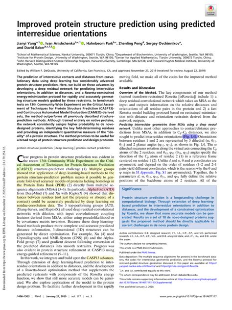 Paper Protein Structure Prediction Pdf Deep Learning Proteins