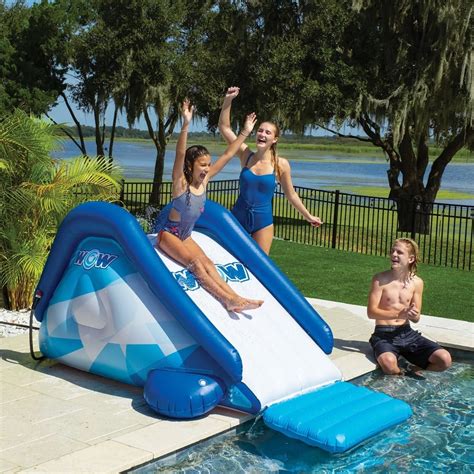 Wow Sports Water Slip Cascade Pool Slide Outdoor Inflatable Slide With