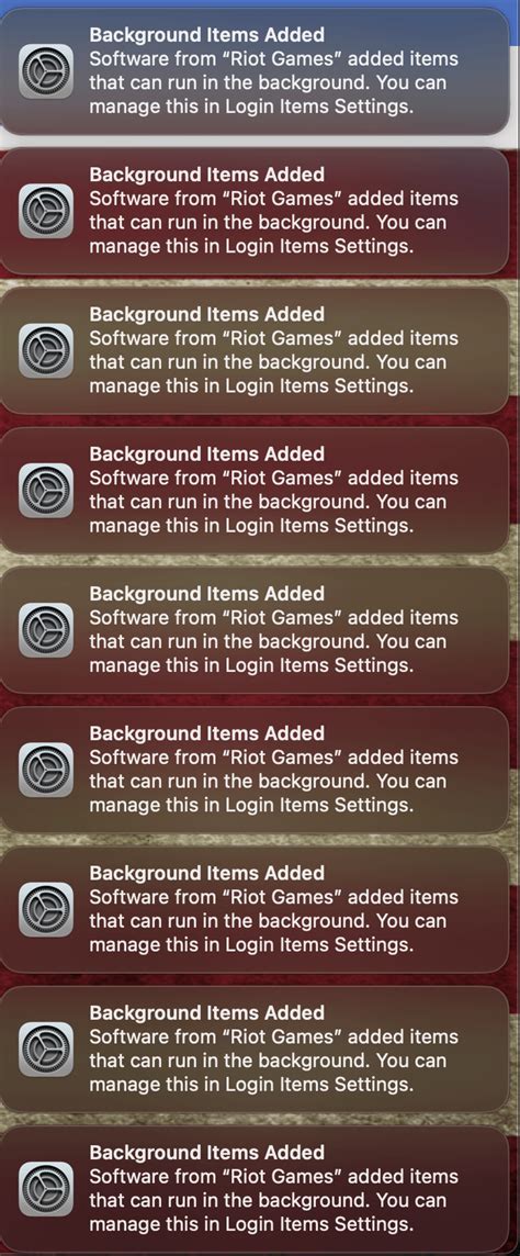 Nonstop Background Items Added Notification Rmacos