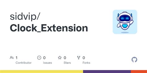Github Sidvip Clock Extension